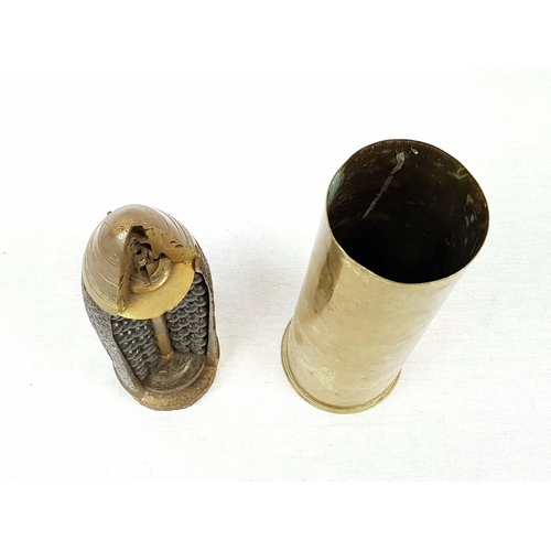 INERT WW1 Cutaway British Shrapnel Shell Dated 1916.