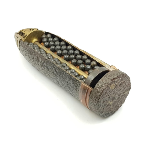 INERT WW1 Cutaway British Shrapnel Shell Dated 1916.
