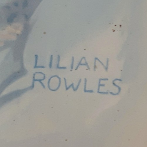 A PAIR OF 1930-40'S LILIAN ROWLES BABY PRINTS IN OVAL FRAMES. 43 X 33cms