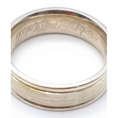 A Set of Four Sterling Silver Vintage Band Rings. Hallmarks for ...