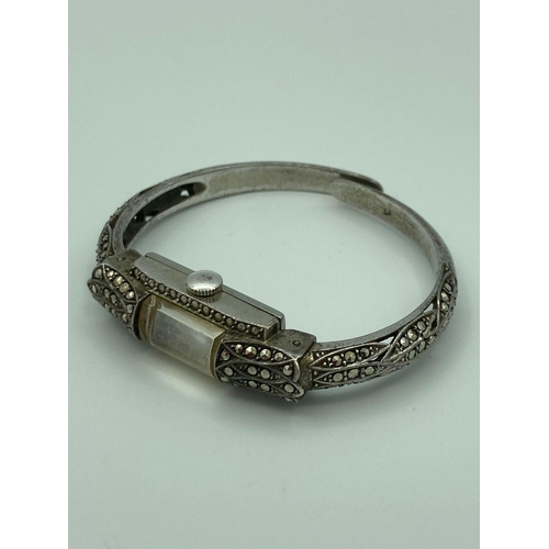 Rare Ladies vintage 1940/50’s ROTARY MARCASITE BRACELET WATCH .Face ...