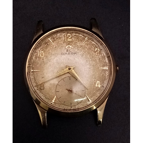 A 9K Gold Vintage Omega Watch Case. In need of repair so a/f. 30.5g ...