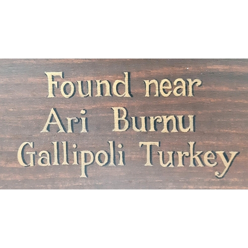 WW1 Relic Gallipoli Found SMLE Rifle with bayonet remains mounted on a ...