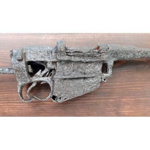WW1 Relic Gallipoli Found SMLE Rifle with bayonet remains mounted on a ...