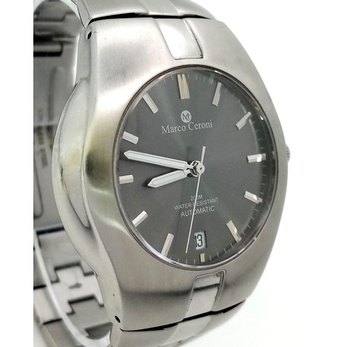 Men’s Stainless Steel Automatic Divers Watch by Marco Ceroni. Skeleton ...