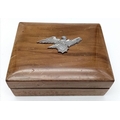 WW2 German Wooden Box with R.LB Badge (Air Raid Warden).