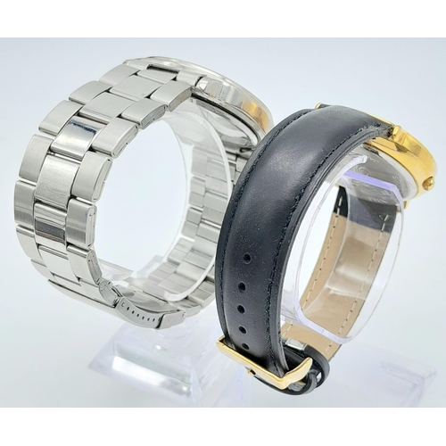 A Parcel of Two Men’s Watches Comprising; 1) An Unworn Gold Tone ...
