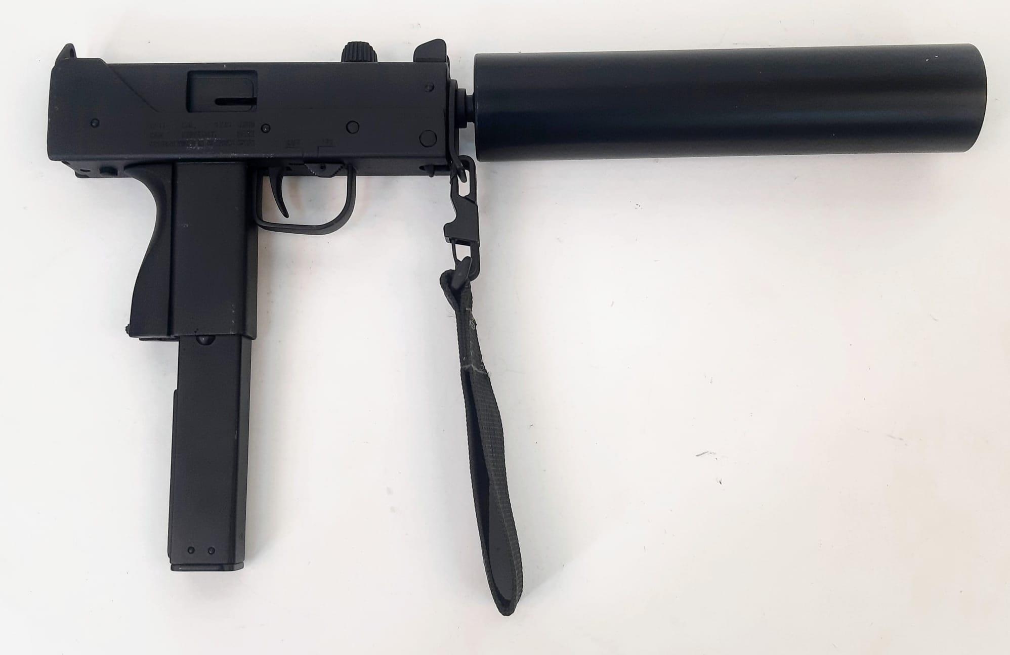 A Replica Ingram Model 10 Sub Machine Gun with Silencer. 43cm total ...