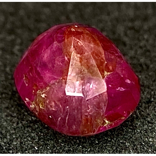 A 1.09ct Untreated Afghanistan Rare Pigeon Blood Red Ruby, in the Oval ...