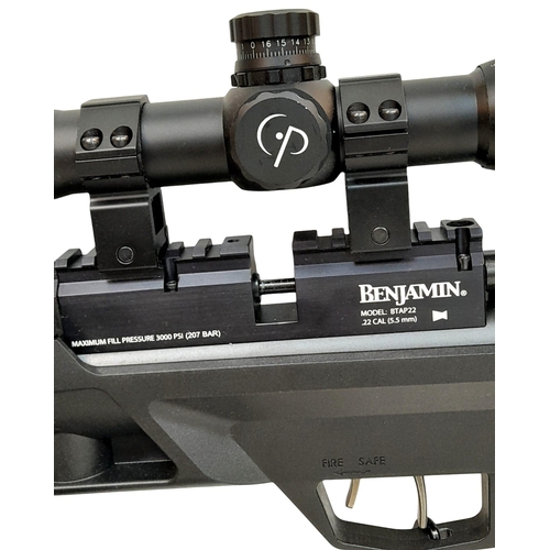 A Benjamin Armada .22 Pre-Charged Air Rifle. This is a Full Power Legal ...