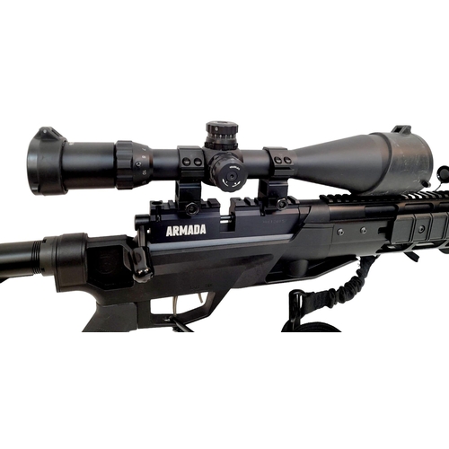 A Benjamin Armada .22 Pre-Charged Air Rifle. This is a Full Power Legal ...