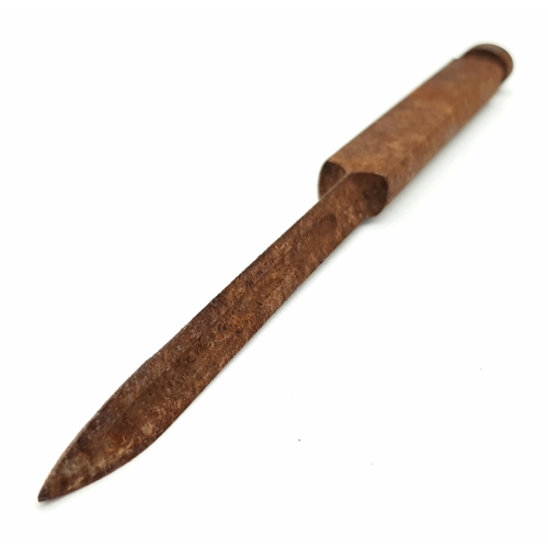 WW2 British SOE-OSS Knife. Found in the bottom of an old toolbox.