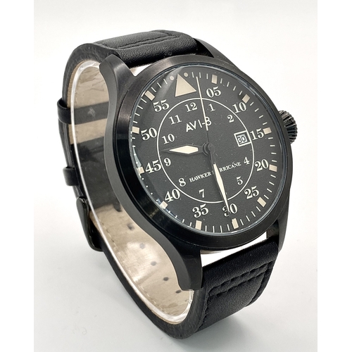 A Men’s Limited Run ‘Hawker Hurricane’ Pilots Date Watch by AVI8. 50mm ...