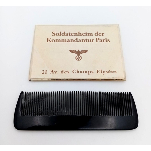 WW2 German Comb and Mirror from the R and R Centre in Paris for ...