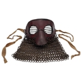 A Reproduction WW1 Tank Crew Splatter Mask. Leather and chainmail.