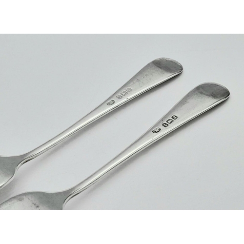 Two Sterling Silver Cake Forks. Clear hallmarks for Birmingham. 13cm ...