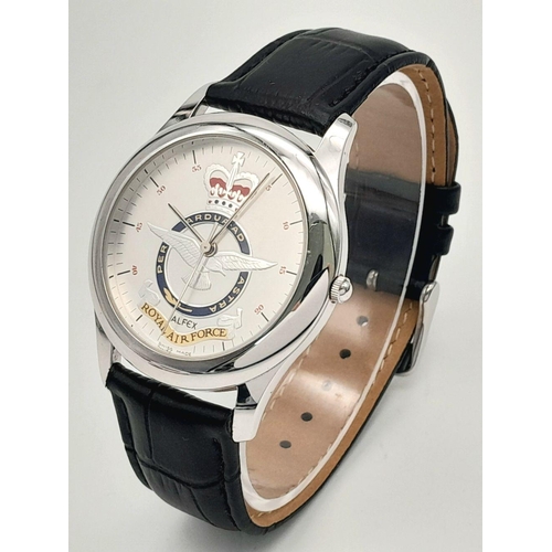 A Good Condition Swiss Made RAF Commemorative Quartz Watch as ...
