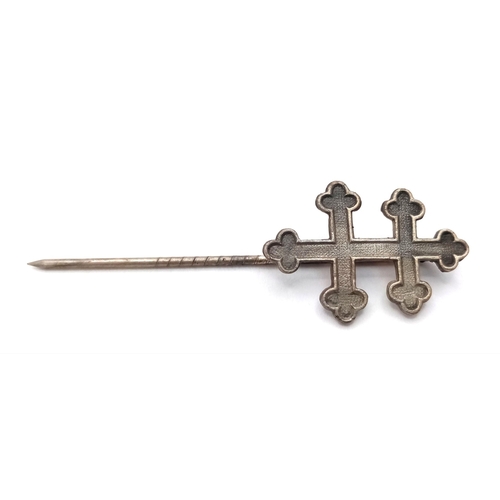 A WW2 Free French Cross of Lorraine Lapel Stick Pin. Worn after ...