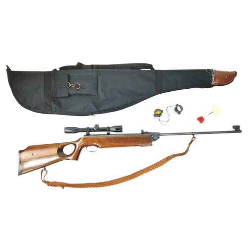 A Vintage German Weihrauch HW 35 Air Rifle with Telescopic Sight. 4 x ...