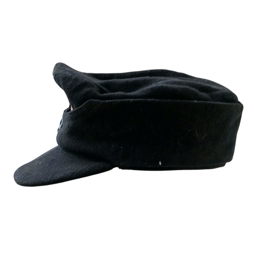 A WW2 German Blanket Material Waffen SS M43 Panzer Cap. Most likely ...
