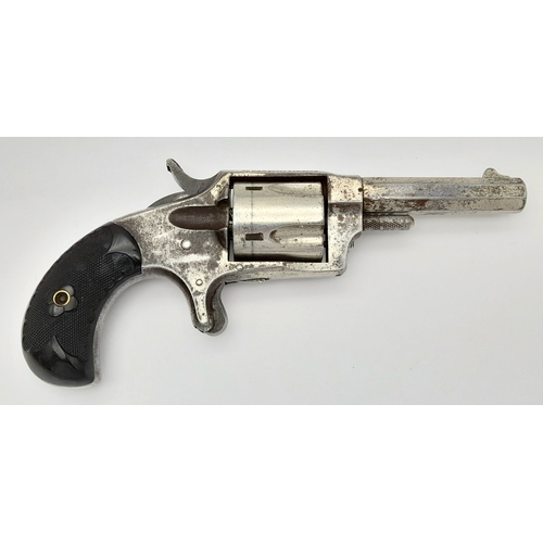An Antique Hopkins and Allan Pocket Revolver. 32 calibre rim fire ...