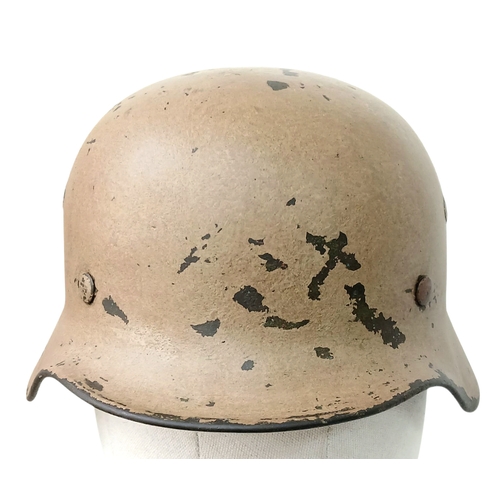 WW2 German Africa Corps M40 Helmet with liner.