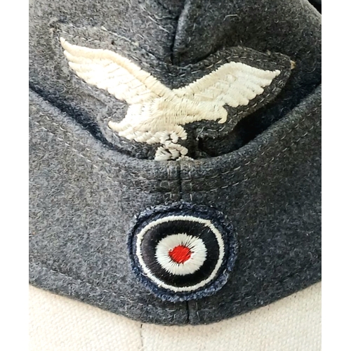 WW2 German Luftwaffe Senior Nco’s Side Cap Dated 1942.