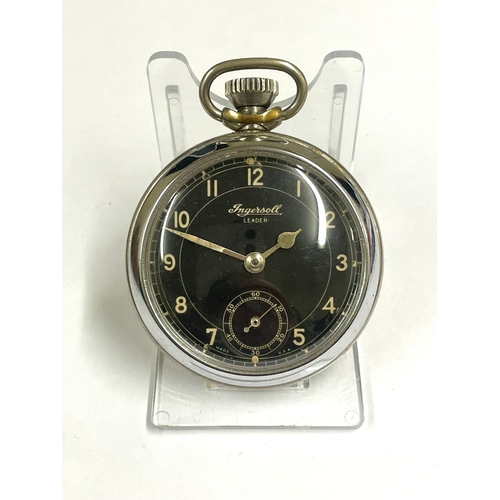 An Ingersoll Leader Pocket Watch. Working order. Ref: LU38