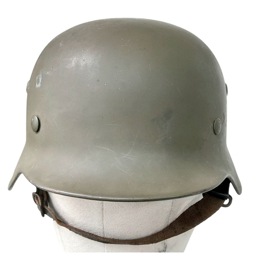 WW2 German M40 Organisation Todt Helmet with Liner & chinstrap. Stamped ...