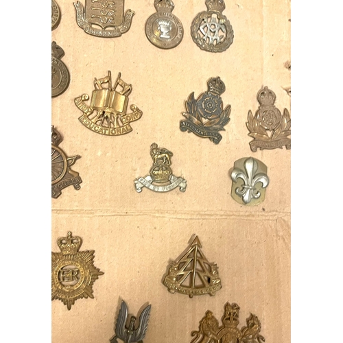 A Large Selection of Military Cap Badges. Ref: LU41
