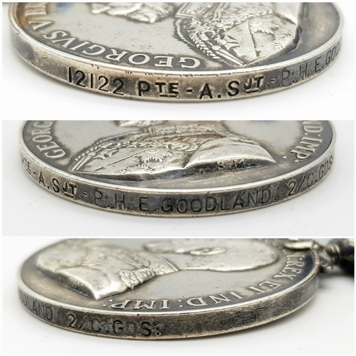 Four World War l British Medals - All Awarded to P.H.E. Goodland of the ...