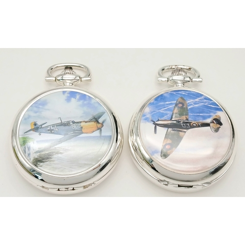 Two Manual Wind Aces of the Air Pocket Watches Comprising: 1 ...