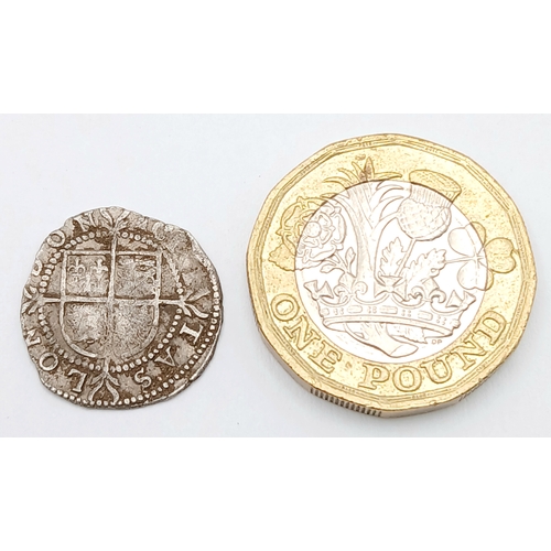 An Elizabeth I Silver Hammered Half Groat Coin. Please see photos for ...