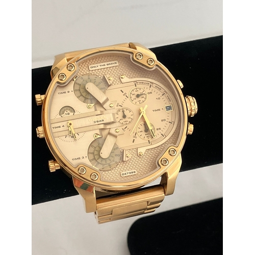 Gentleman’s DIESEL WRISTWATCH DZ7399 ‘Mr DADDY’. Finished in Gold Tone ...