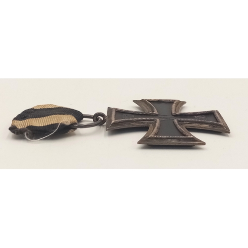 WW1 Imperial German Iron Cross 2nd Class. The medal is a 3-part ...