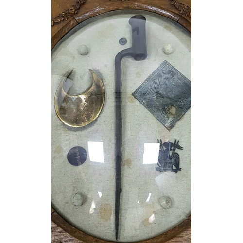 Framed Relics From The Battle of Waterloo 1815. Once displayed at the ...