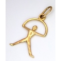 A 9K YELLOW GOLD INDALO MUSCLE MAN CHARM / PENDANT 1G. Ref: SC 7055