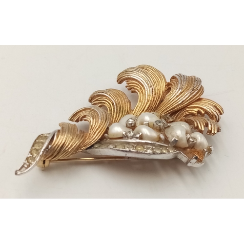 A Vintage Sterling Silver and Faux Pearl Designer Boucher Costume ...