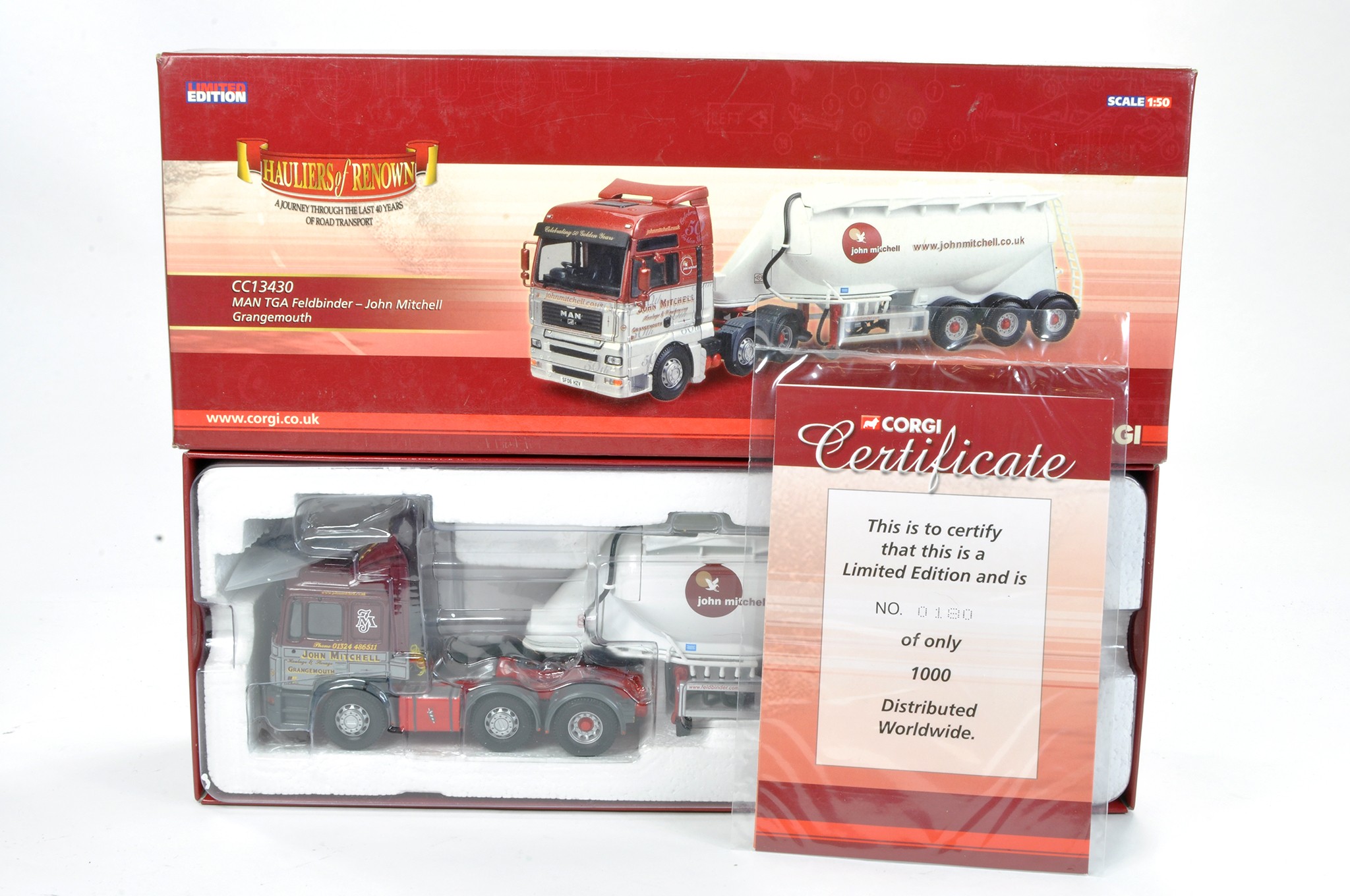 Corgi 1/50 Diecast Model Truck Issue comprising no. CC13430 MAN TGA ...