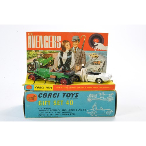 Corgi No. GS40 The Avengers Gift Set including John Steed's" Vintage ...