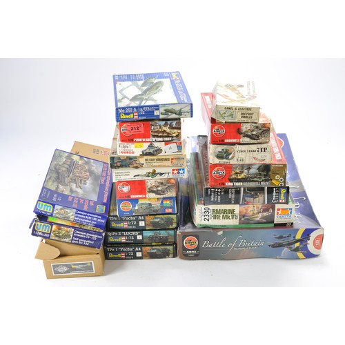 A group of Twenty plastic model kits from various makers including ...