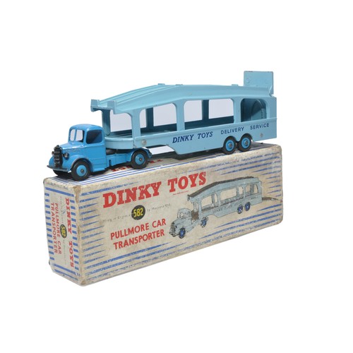Dinky No. 582 Bedford Pullmore Car Transport. Dark Blue Cab. Displays ...