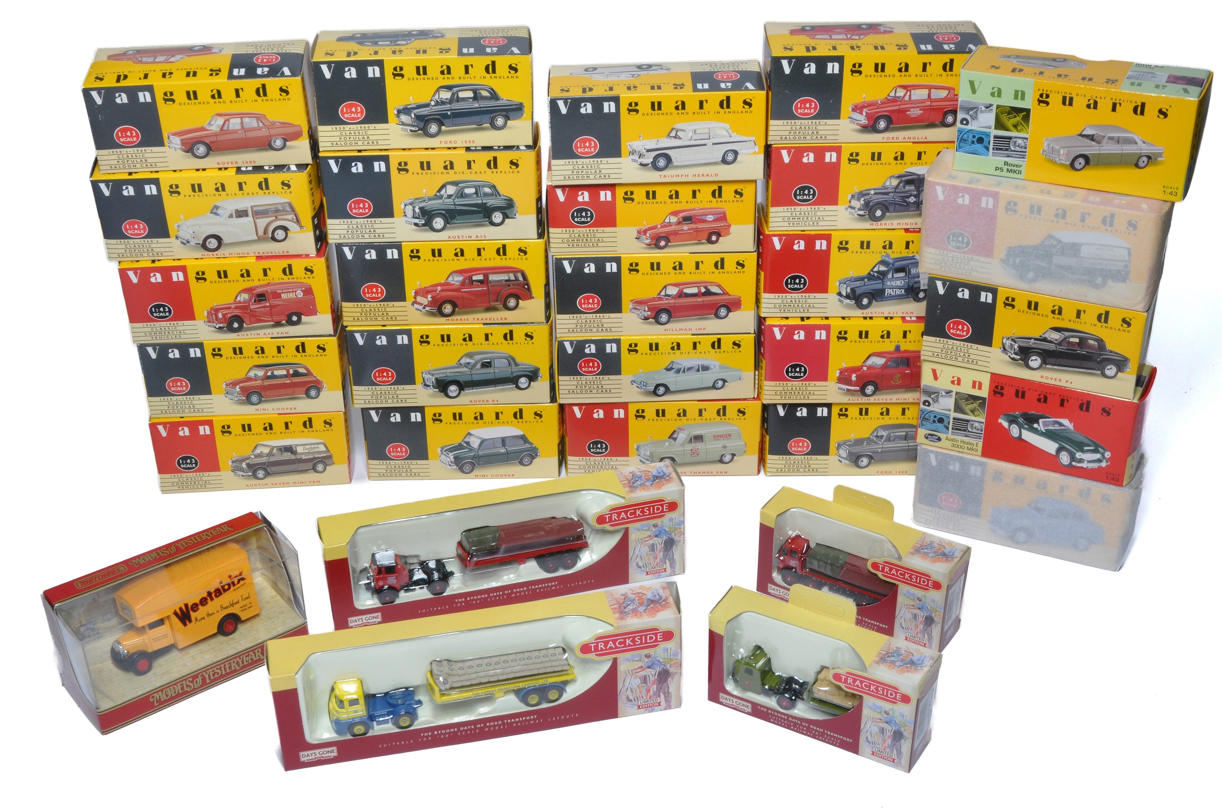 A large group of Vanguard Classic Car and Commercial Diecast issues as ...