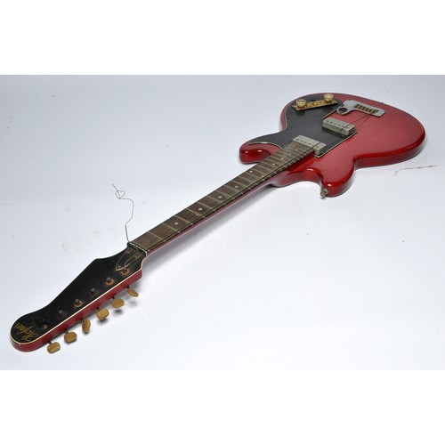 A vintage 1960's Hofner six-string electric Guitar. In need of restoration.