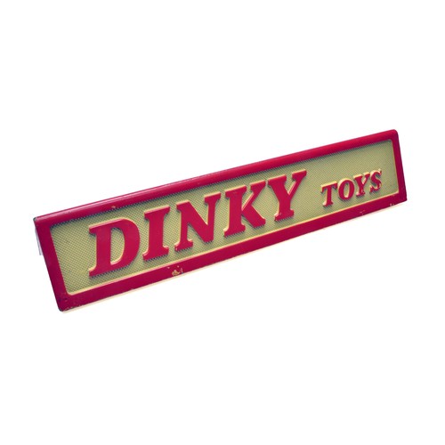 Dinky original metal Desk sign. A few marks of wear.