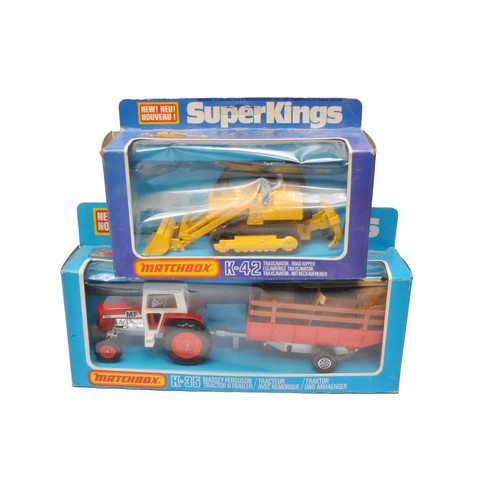 Matchbox Kingsize duo comprising No. K-35 Matchbox Tractor and Trailer ...