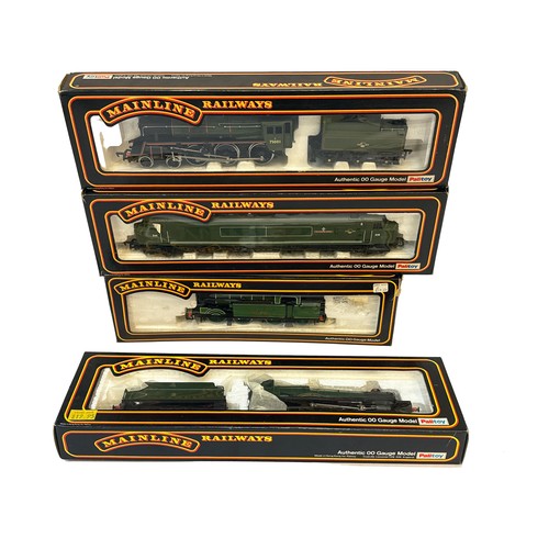 A group of four boxed Mainline Railways 00 gauge locomotives, including ...
