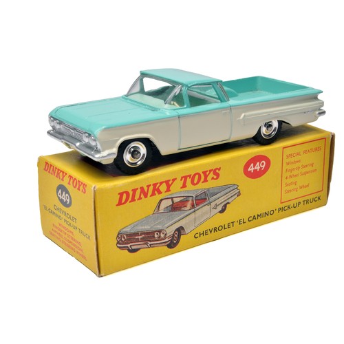 Dinky No. 449 Chevrolet 'El Camino' Pick-up Truck. Turquoise blue ...