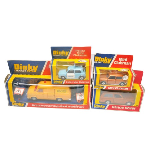A group of 4 x Dinky diecast issues comprising Mini Clubman in bronze ...