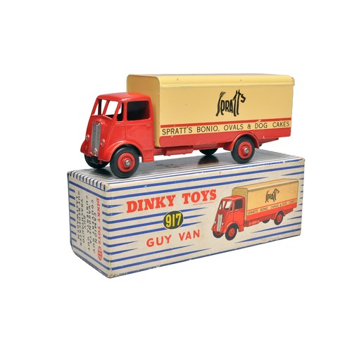Dinky No. 917 Guy Advertising Van 'Spratt's'. Displays generally good ...